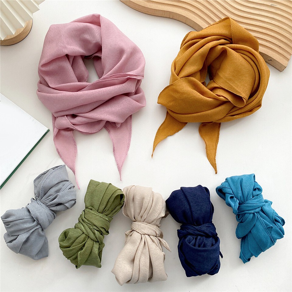 50*175cm Solid Color Scarf Women's Neck Scarf Fashion Shawls Wraps Soft ...