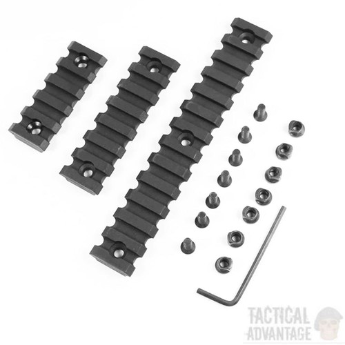 Keymod Polymer 20mm Weaver Picatinny Rail Section Set 3pcs for ...
