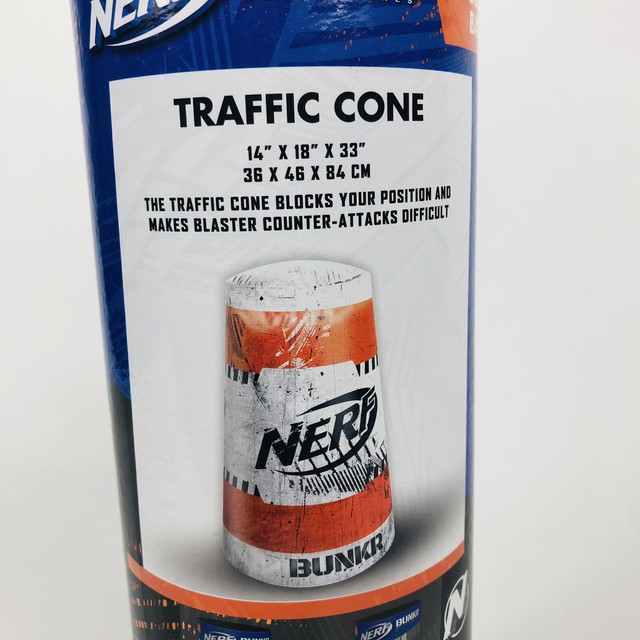 NERF Bunker Inflatable Battle Zone Caution Crate Obstacle Course Bunkr ...