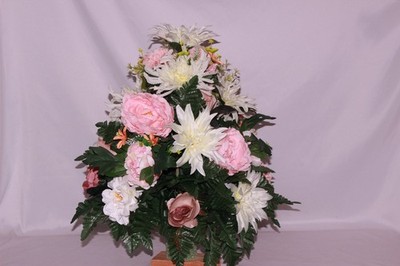 XL Handmade 360-Degree Spring Mix Cemetery Flower Arrangement ...