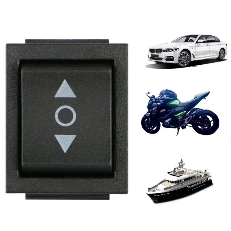 Rocker Switch Replacement Ship 1.26x1.02x1.30inches AC 250V Black ...