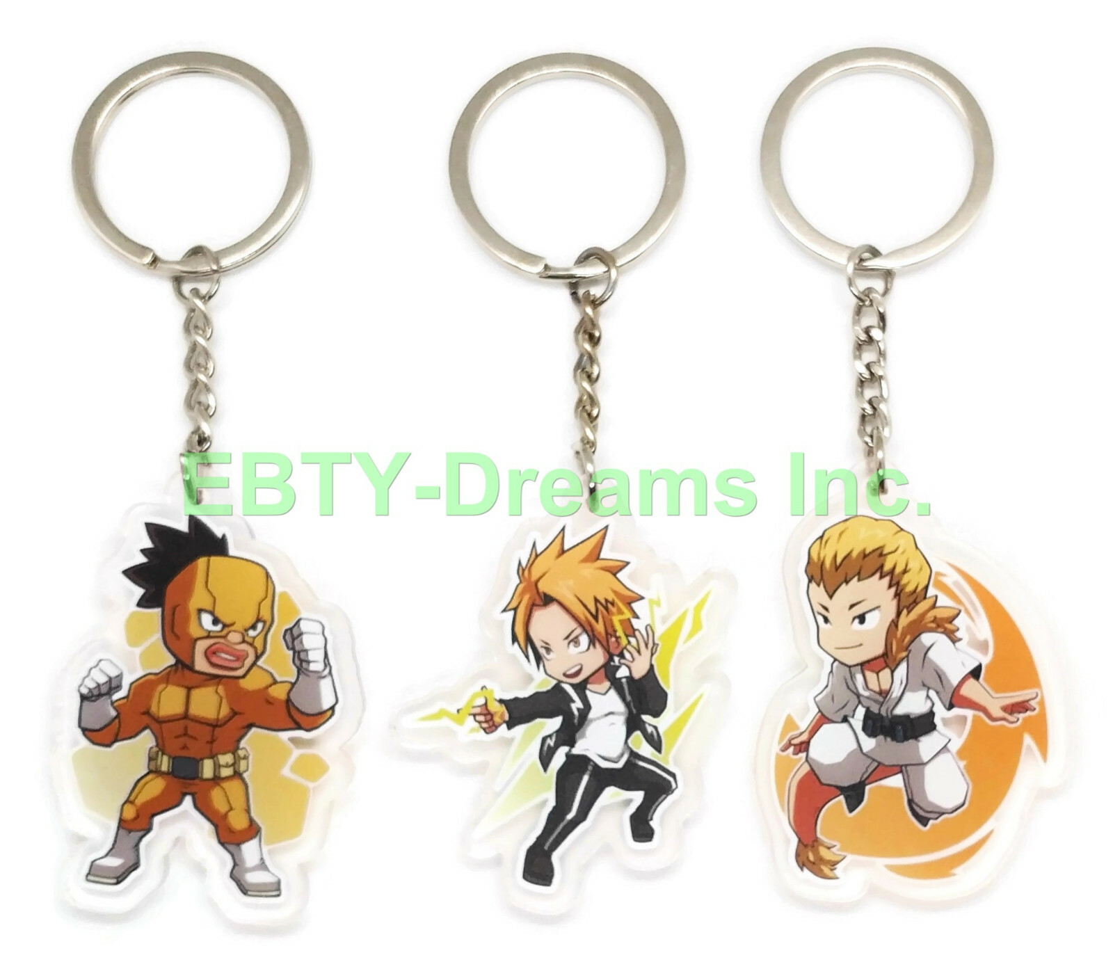 Set of 3 My Hero Academia Anime Acrylic Keychain Rikido Denki Mashirao ...