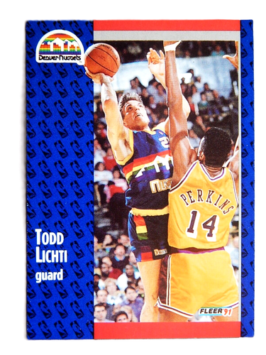 Todd Lichti #51 Fleer 1991 Basketball Card (Denver Nuggets) | eBay