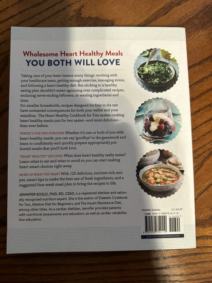 The Heart Healthy Cookbook for Two: 125 Perfectly Portioned Low Sodium ...
