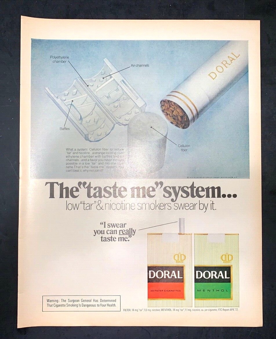 Life Magazine Ad DORAL Cigarettes 1972 Ad | eBay