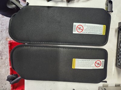 97-04 Corvette C5 Sun Visor Sunvisors with MIRROR NICE SET USED ...