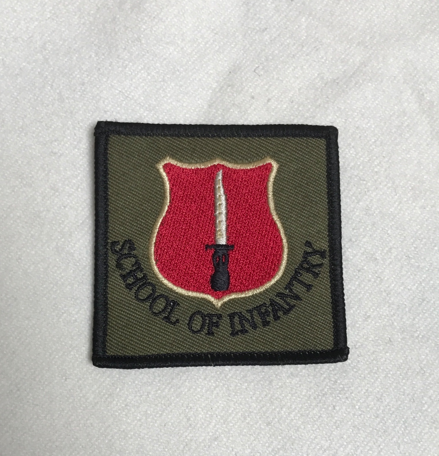 School of Infantry TRF, ITC Badge, Army, Military Patch, Hook & Loop ...
