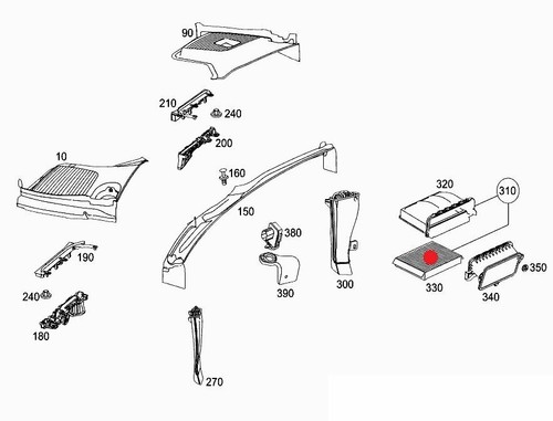 NEW MERCEDES-BENZ C W205 AIR FILTER ELEMENT A1668300218 OEM NO DUTY TO ...