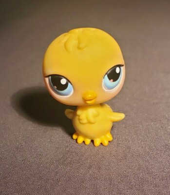 LPS Littlest Pet Shop Yellow Baby Chick Bird #13 blue eyes | eBay