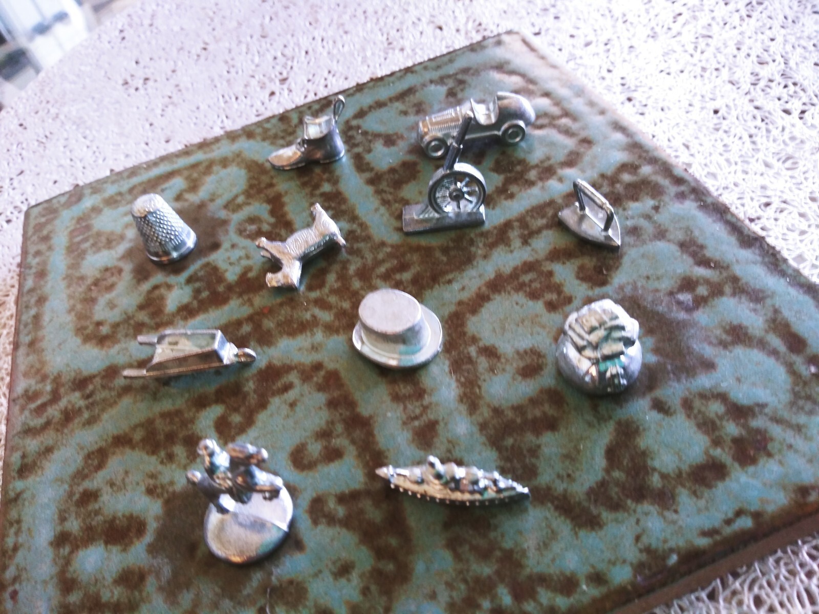 VINTAGE MONOPOLY GAME TOKENS SILVER LOT OF 11 REPLACEMENT PIECES | eBay