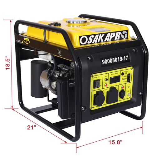 4200W 4 Stroke Gas powered Generator open frame Inverter Generator US ...