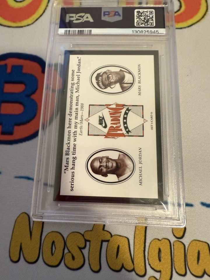 1991 NIKE MICHAEL JORDAN/SPIKE LEE #1 EARTH/MARS PSA 8 | eBay