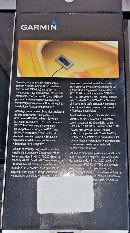 Garmin Kayak In-Hull GT20-TM Transducer Mount - OEM - Only for GT20 TM ...