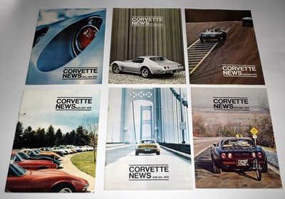 CORVETTE NEWS : GM Corvette Enthusiasts Magazine / Full 1974 Six Issue ...