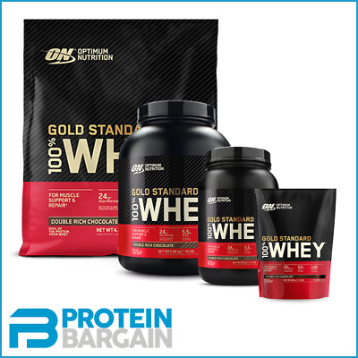 Optimum Nutrition Gold Standard 100% Whey Protein Powder -908g /2.2kg/4 ...