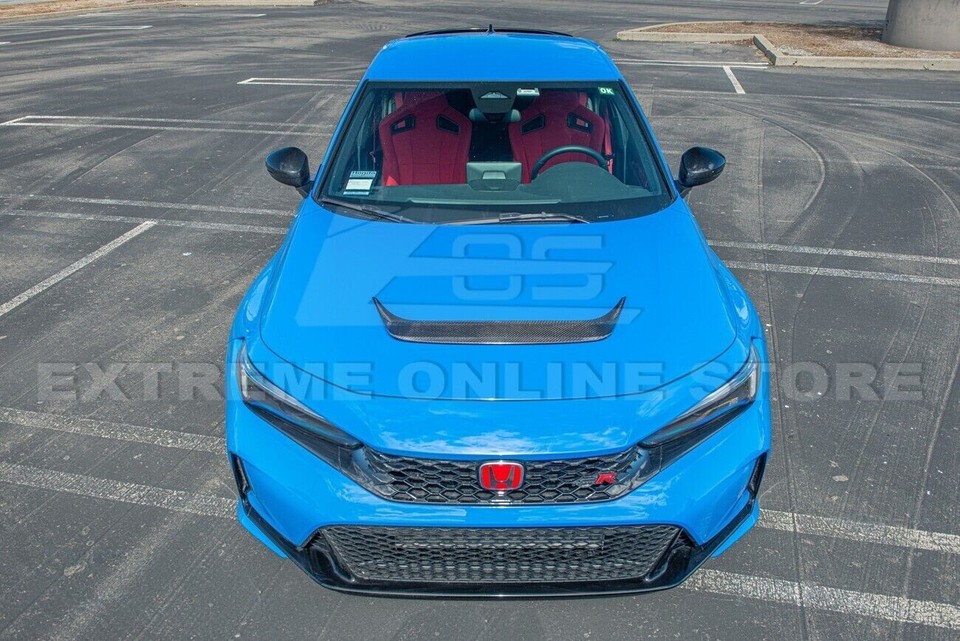 CARBON FIBER Front Performance Hood Vent For 23-Up Honda Civic Type-R ...