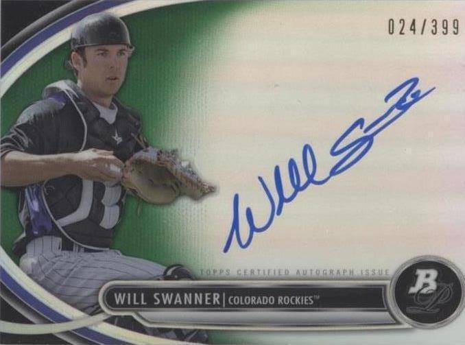 2013 Bowman Platinum - Autographed Prospects Will Swanner #BPAP-WS ...