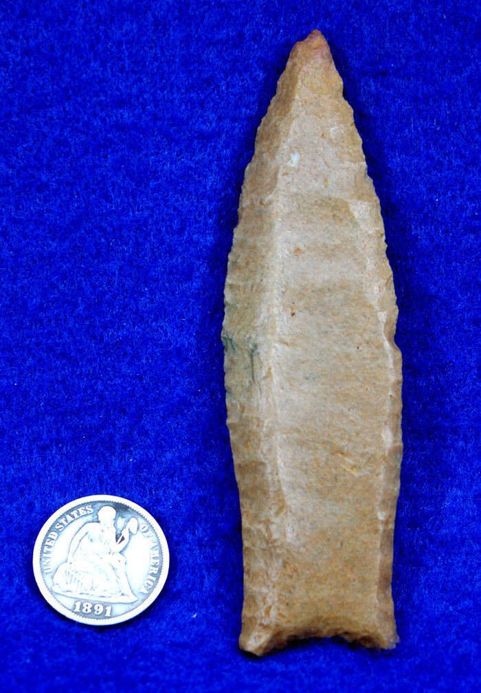 RARE Cumberland Point COA Authentic Prehistoric Arrowhead Native ...
