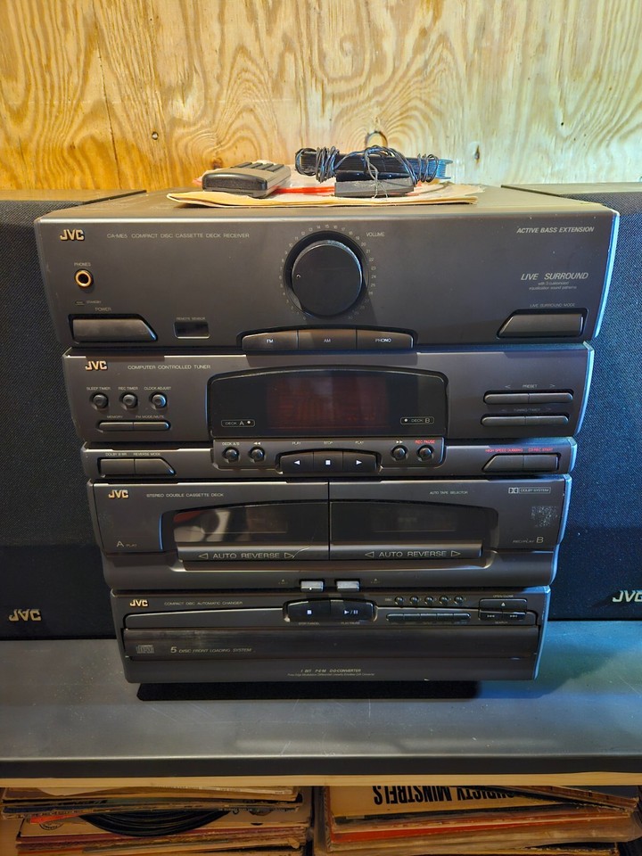 JVC Stack Stereo with matching speakers and remote | Aftermarket Branded