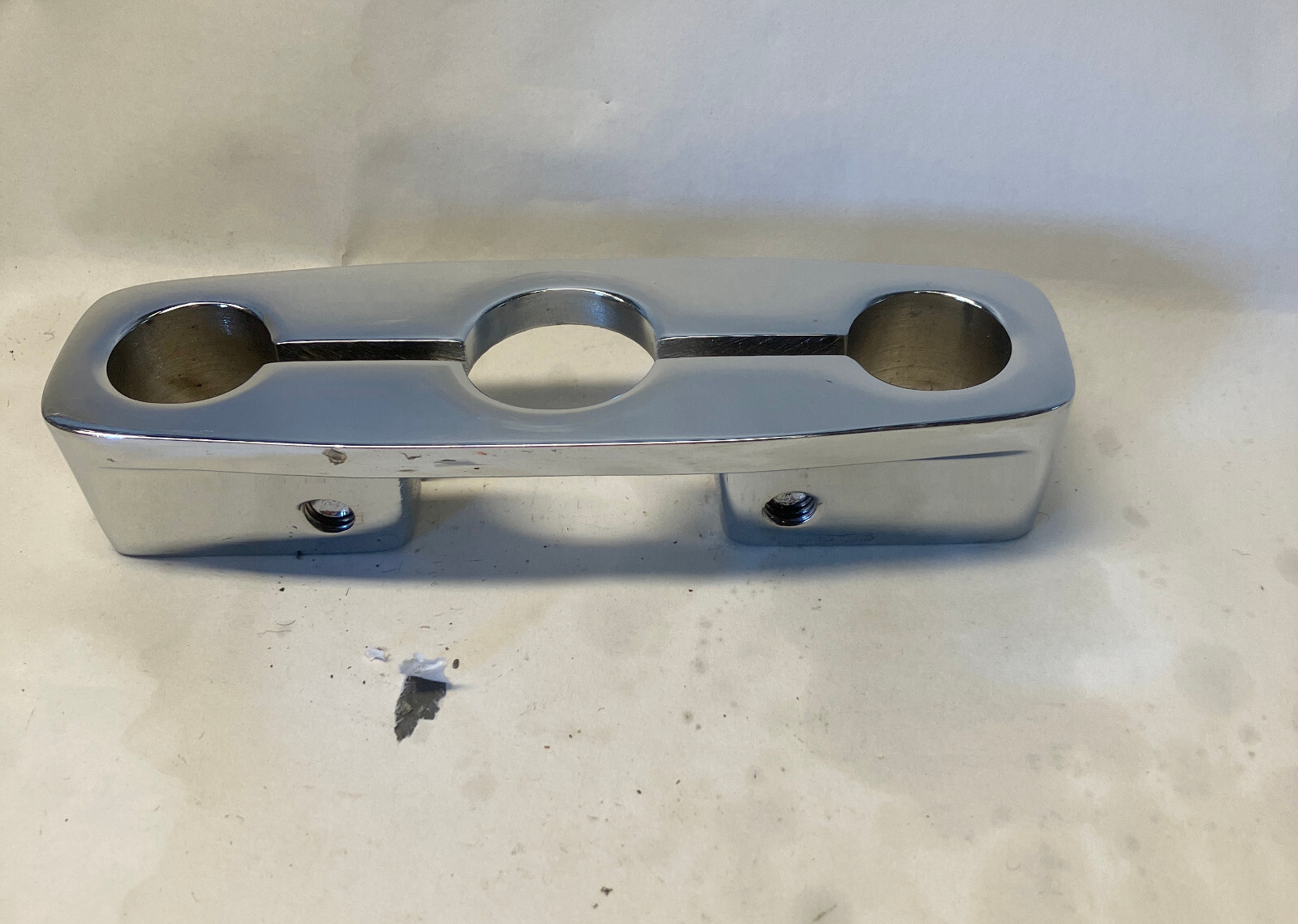 HARLEY CHROME SPRINGER TOP CLAMP INLINE SPRINGER VINTAGE COPPER BOBBER ...