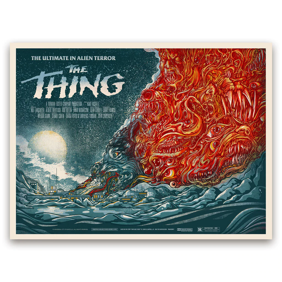 The Thing John Carpenter Drew Millard Movie Poster Screen Print Art ...