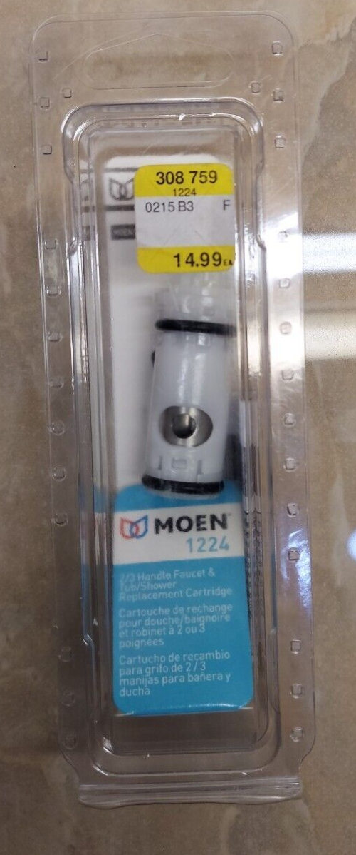 New Genuine MOEN 1224 2/3 Handle Faucet Tub Shower Replacement ...