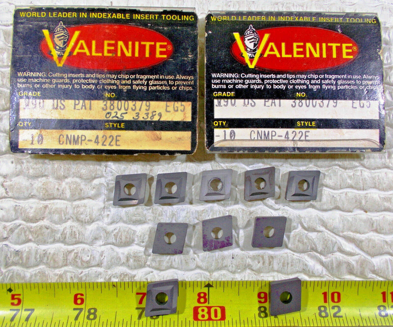 New Valenite CNMP 422E Grade V90 Carbide Indexable Insert Lot of 20 ...