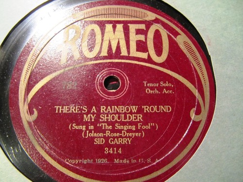1928 SID GARRY Scrappy Lambert Al Jolson's Rainbow round my Shoulder ...