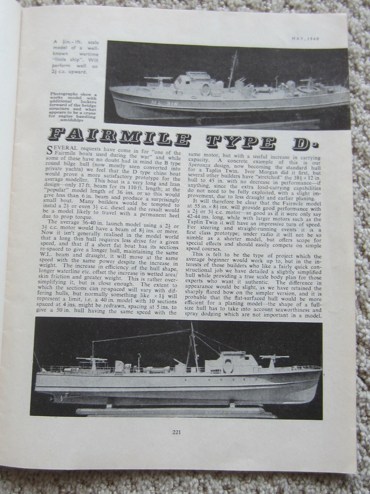 MAY 1960 MODEL MAKER MAGAZINE, MONACO F1 FERRARI, COOPER COVER BY ...