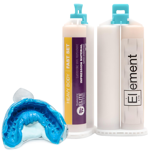 Element HEAVY BODY VPS PVS Impression Material FAST Set 8 X 50ML Dental ...