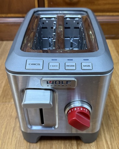 Wolf Gourmet 2-Slice Extra-Wide Slot Toaster Red Knob WGTR152S | eBay