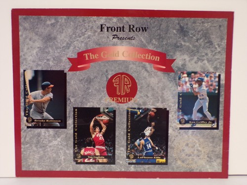 Ken Griffey Jr 1993 Front Row Gold Collection Uncut Sheet PROMO ...
