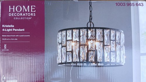 Home Decorators Collection 30686HBB Kristella Light Black Crystal ...