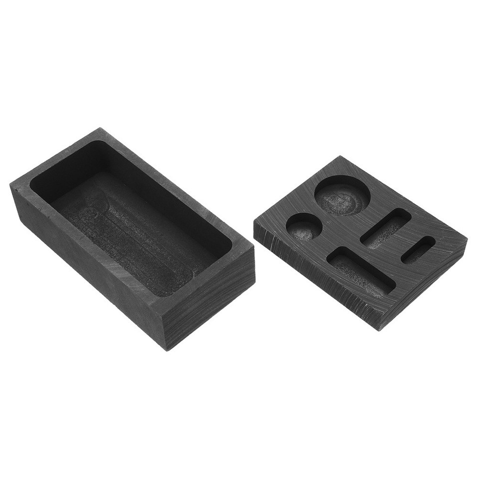 2 Pcs Graphite Casting Mold Crucibles for Refining Metals Jewelry ...