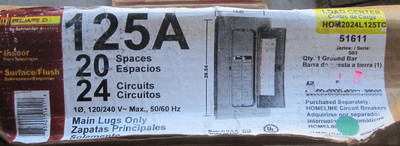 Electrical Panels & Boards - 125 Amp Load Center