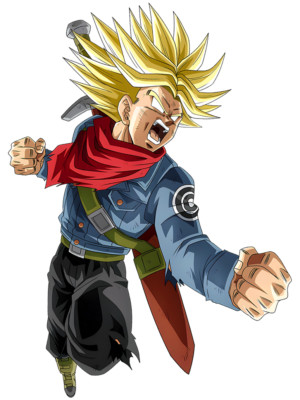 Future Trunks SSJ Dragon Ball Weatherproof Anime Sticker 6" Car Decal ...