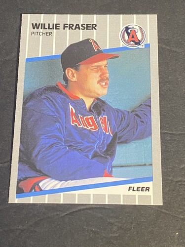 1989 FLEER #478 WILLIE FRASER ANGELS BASEBALL CARD | eBay