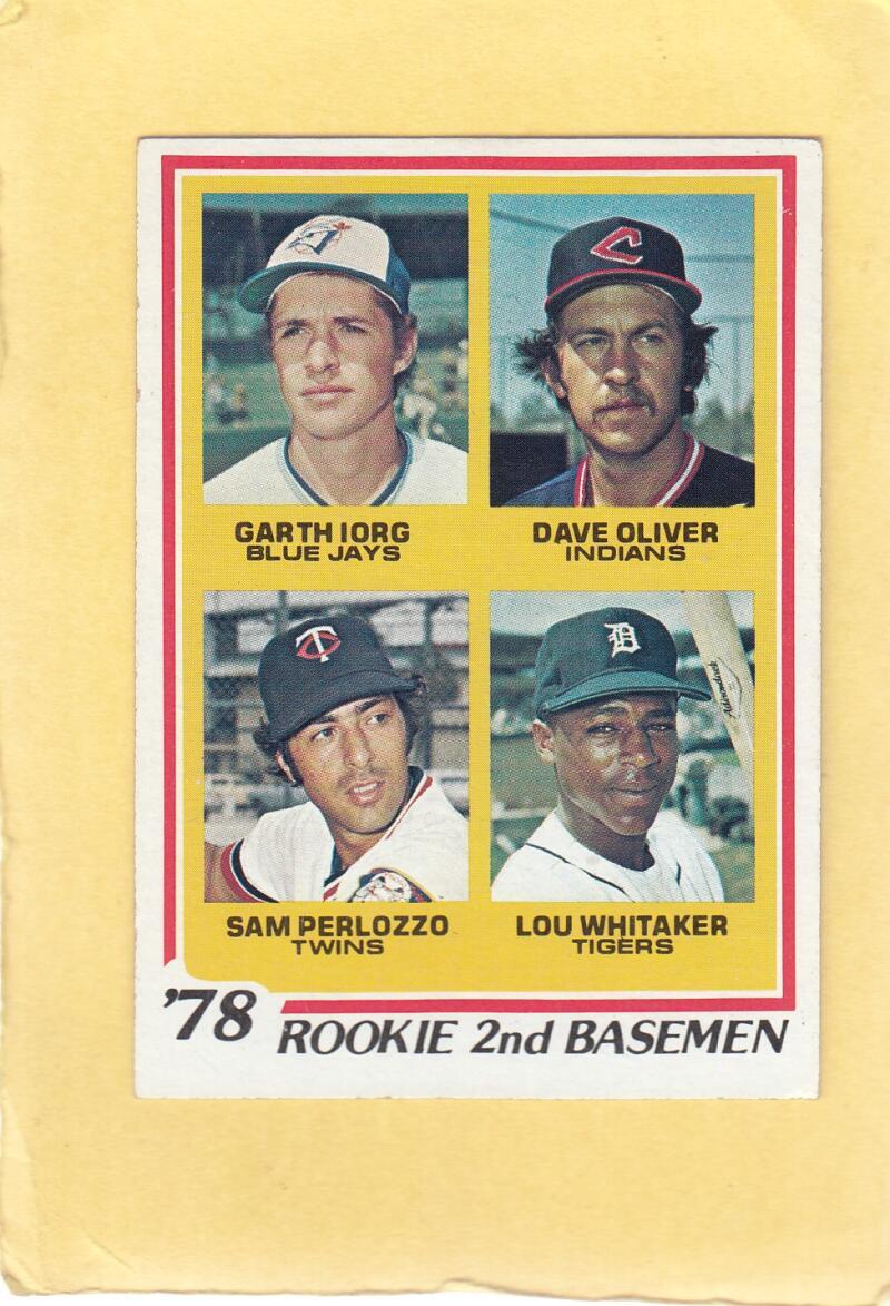 1978 Topps #704 G. Iorg/D. Oliver/S. Perlozzo/L. Whitaker EX+ RC #26300 ...