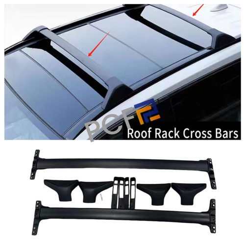 for 2023 2024 Toyota bZ4X Black Aluminum Roof transverse Rack Rail ...
