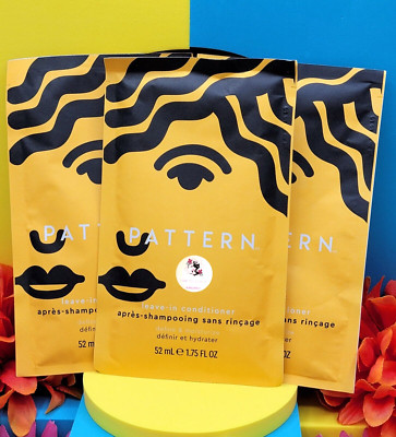 3x PATTERN Leave-In Conditioner 52 ml/ 1.72 fl oz Sample Size New ...