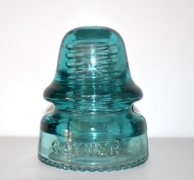 Gayner Glass Insulator No. 36-190 Blue Aqua CD 162 SDP | eBay