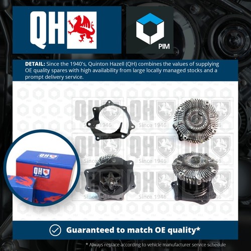 Water Pump fits NISSAN URVAN E24 2.5D 88 to 97 TD25 Coolant QH ...