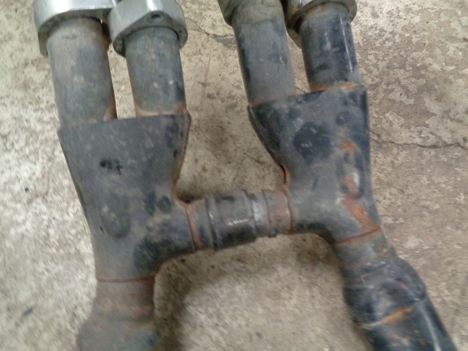 1995 95 KAWASAKI NINJA 600 600R MOTORCYCLE BODY EXHAUST OUTTAKE PIPES ...