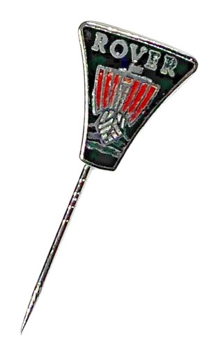 Vintage The Rover Motor Car Company Crest Enamel Stickpin Brooch Badge ...