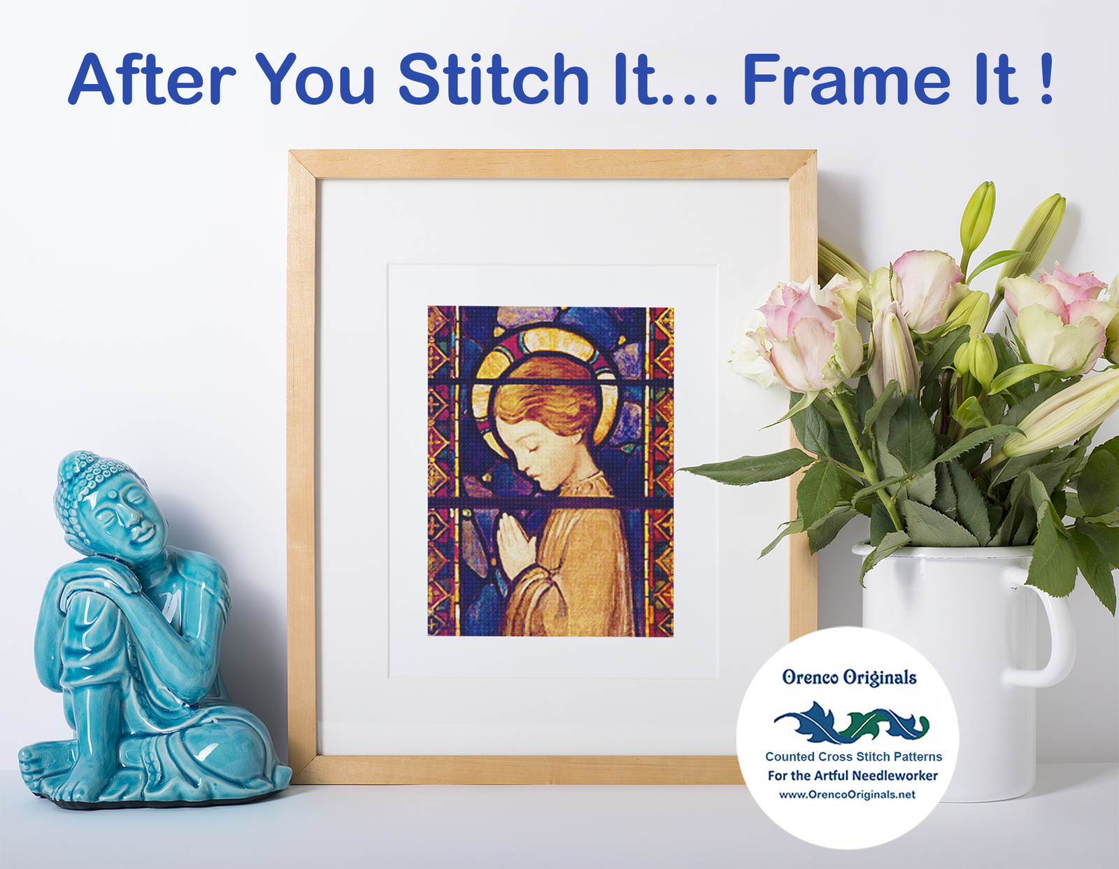 Little Girl and Her Kitty Cats Frances Brundage Counted Cross Stitch ...