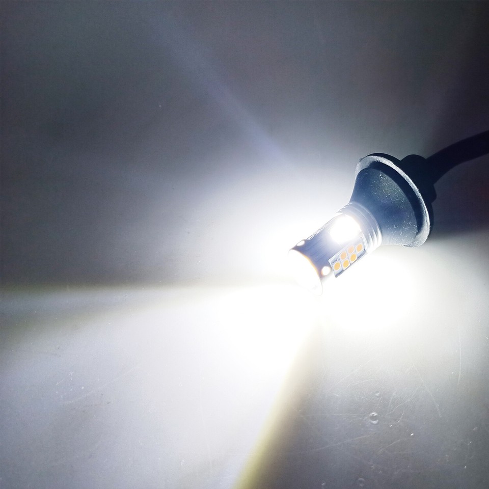 3157 4157 Switchback LED Turn Signal Lights Anti Hyper Flash WHITE ...