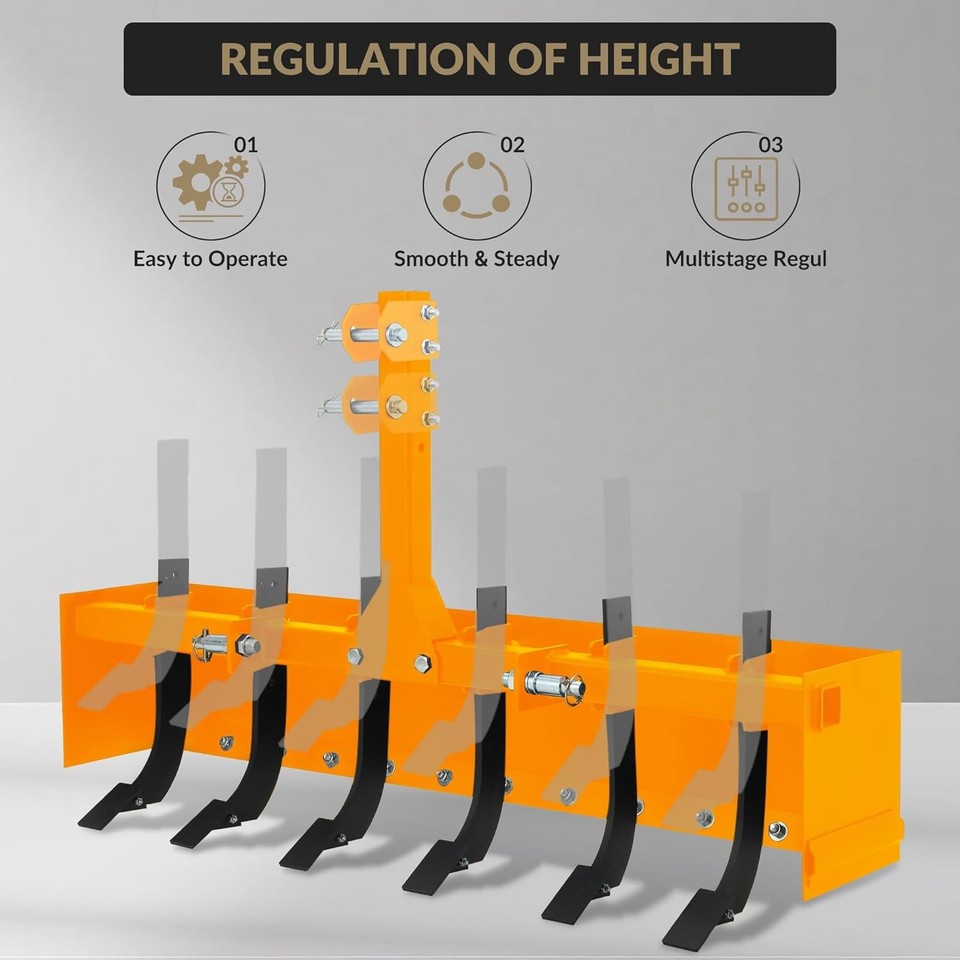 3 Point Hitch Box Grading Blade Scraper Blade 55" For Category 1 ...