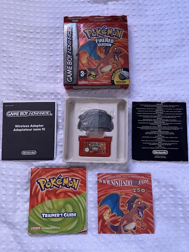 Pokemon Fire Red Version Nintendo Gameboy Advance UK PAL Fully Complete ...
