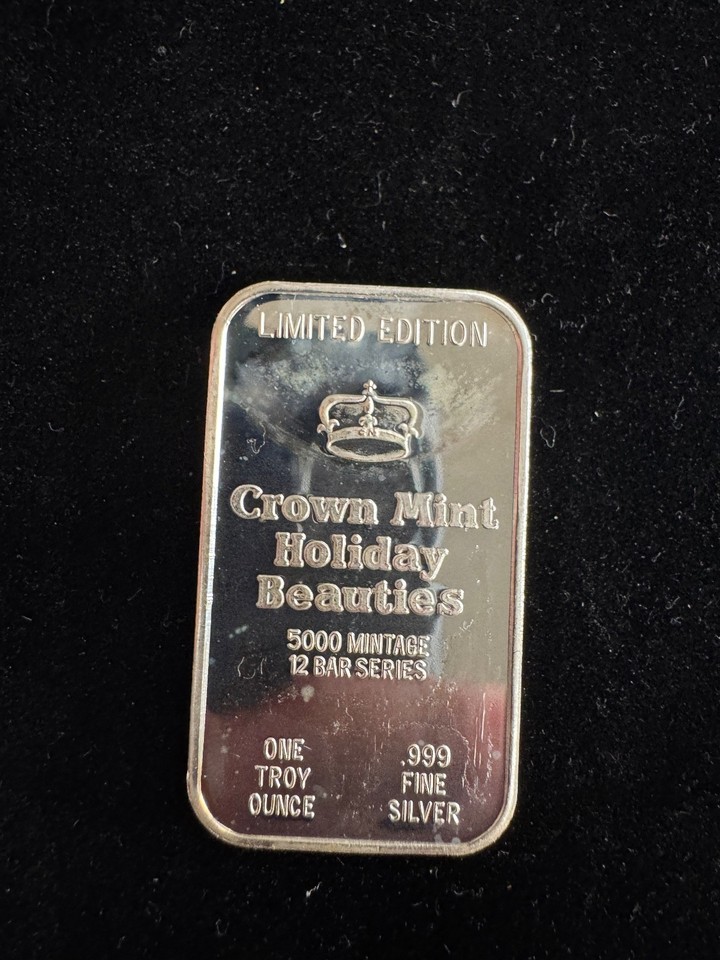 Vintage Crown Mint Beauties Halloween, 1oz .999 Fine Silver Art Bar ...