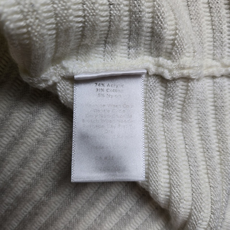 Talbots Top Womens 2X Petite Cream White Ribbed Knit Ottoman Shell | eBay
